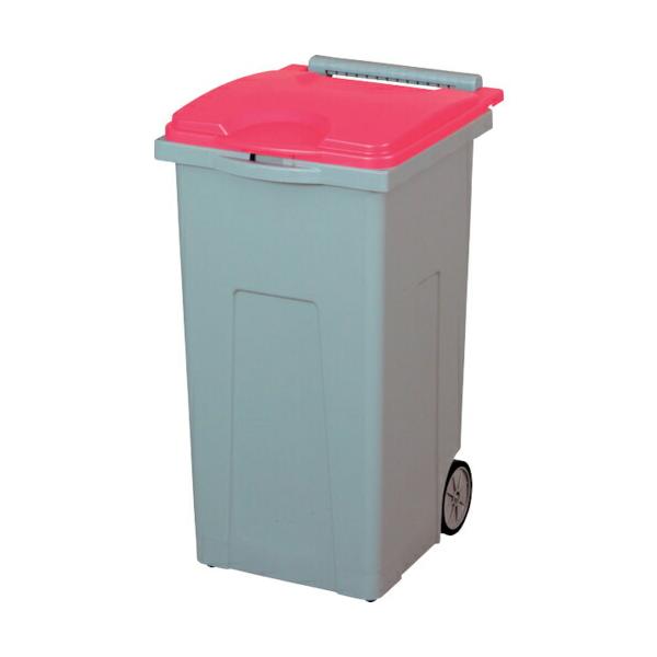 [特長]●家庭・店舗用キャスター付きダストボックスです。●フタと本体の接触面にパッキンを設置し、臭いの放出を防止します。[仕様]●色：グレー/レッド●間口(mm)：523●奥行(mm)：435●高さ(mm)：798●内寸(mm)間口×奥行×...