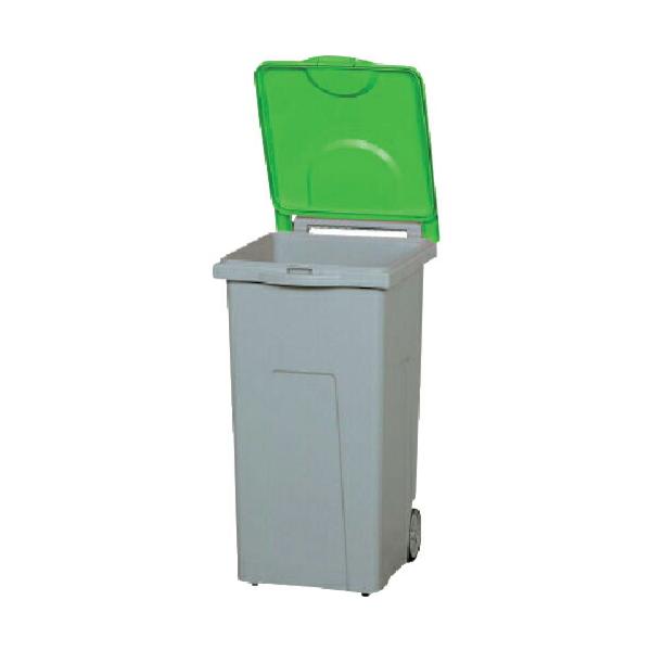 [特長]●家庭・店舗用キャスター付きダストボックスです。●フタと本体の接触面にパッキンを設置し、臭いの放出を防止します。[仕様]●色：グレー/グリーン●間口(mm)：523●奥行(mm)：435●高さ(mm)：798●内寸(mm)間口×奥行...