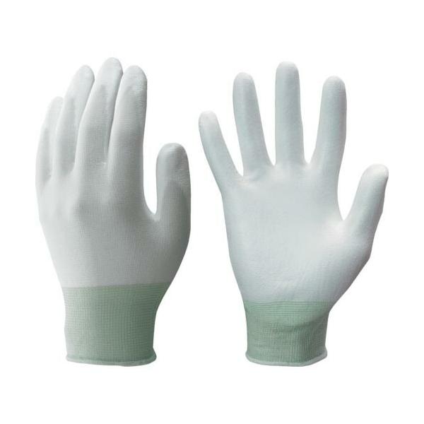 [特長]●パームフィット手袋の手のひら部分を特殊ウレタン樹脂でダブルコートし、グリップ力と耐久性、汚れ落ちを大幅にアップさせました。●水や油がついてもグリップ力を維持し、作業性を向上させます。[仕様]●色：ホワイト●サイズ：S●ゲージ数：1...