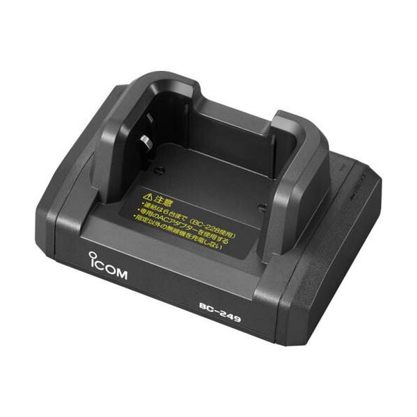 [特長]●最大6台まで連結可能です。（ACアダプター別売、1台で使用する場合はBC-248で充電可能、複数台連結して使用する場合はBC-228が必要）[仕様]●品名：充電器●適合機種：IC-DPR4 PLUS●色：黒