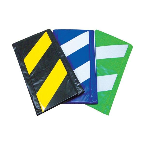 [特長]●トラ模様の部分には反射テープを使用していますので夜間でも危険防止に役立ちます。[仕様]●色：緑/白●幅(mm)：275●長さ(m)：2●厚さ(mm)：6●取付方法：貼付タイプ(粘着剤付)●取付方法：貼付タイプ(粘着剤付)[材質／仕...