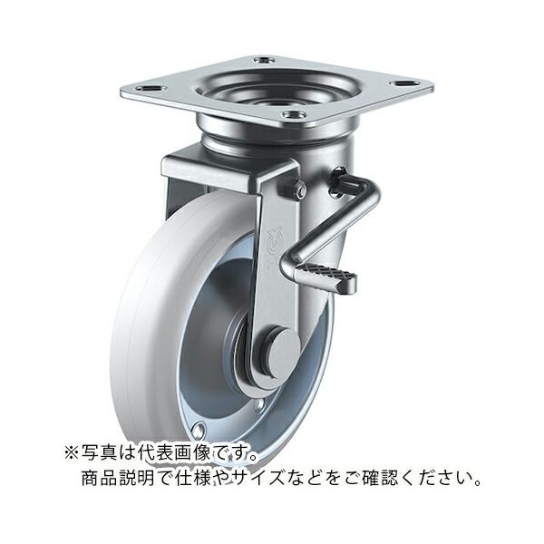 [特長]●標準的な大型キャスターで、重量物の運搬に数多く使用されています。●走行性、耐油性に優れた耐油ゴム車輪を使用しています。[用途]●重量物の運搬に。[仕様]●車輪径D(mm)：100●許容荷重(daN)：120●許容荷重(kgf)：1...