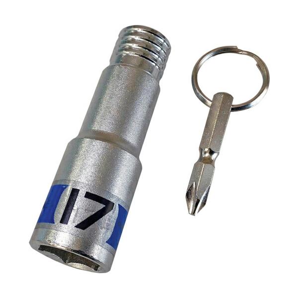 [特長]●ビットが折れても市販ビットとワンタッチで交換できる18V対応、着脱タイプの電動・充電インパクト用ソケットです。●ビットがホルダー部の中で折れても内側からポンチ等で引き抜くことが可能です。●ソケットの携帯に便利なNO.2ビット式アダ...