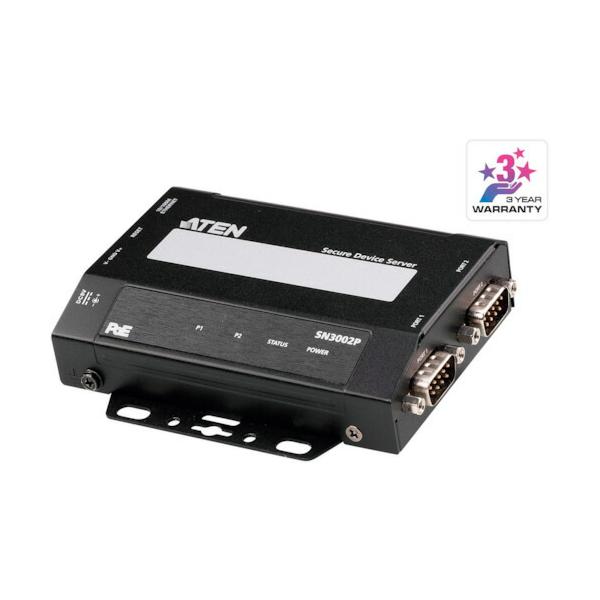 [特長]●2ポートのセキュアな汎用RS-232Cシリアルデバイスサーバーです。●SCADA（Supervisory Control And Data Acquisition）システム向け組み込みに最適です。●Ethernet経由で給電可能な...