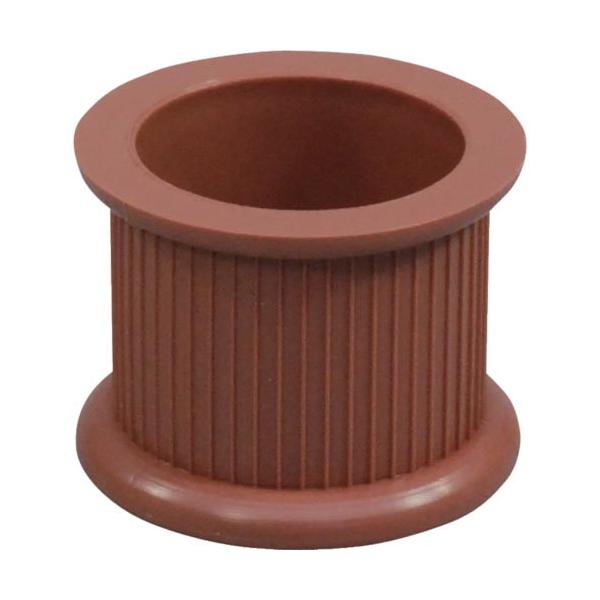 [特長]●エラストマー樹脂を使用しているので耐久性に優れ、色落ちがしにくくなっています。[仕様]●内寸(mm)：φ21●色：茶●タイプ：丸[材質／仕上]●エラストマー樹脂