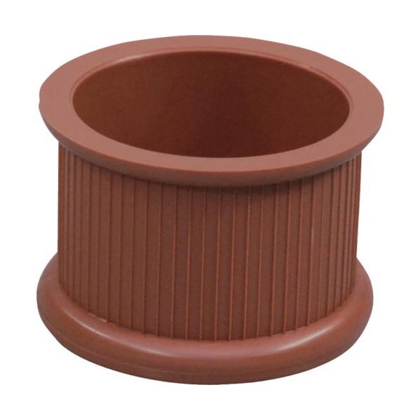 [特長]●エラストマー樹脂を使用しているので耐久性に優れ、色落ちがしにくくなっています。[仕様]●内寸(mm)：φ31●色：茶●タイプ：丸[材質／仕上]●エラストマー樹脂