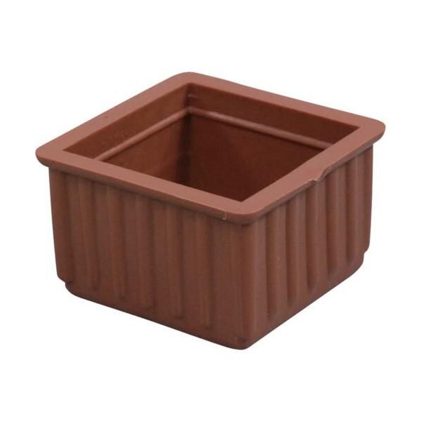 [特長]●エラストマー樹脂を使用しているので耐久性に優れ、色落ちがしにくくなっています。[仕様]●内寸(mm)：36×36●色：茶●タイプ：角[材質／仕上]●エラストマー樹脂