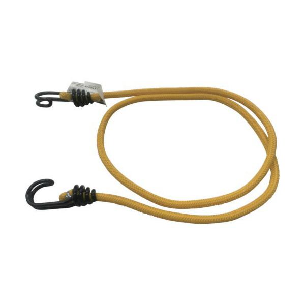 [特長]●伸縮性があり、周囲を糸で特殊織しています。[仕様]●色：イエロー●長さ(m)：1.2●標準幅(mm)：8[材質／仕上]●中芯：天然ゴム●被覆：PP●金具：スチール[注意]●ゴムの伸長限度：元の長さの1.7倍以内でのご使用をお守り下さい。