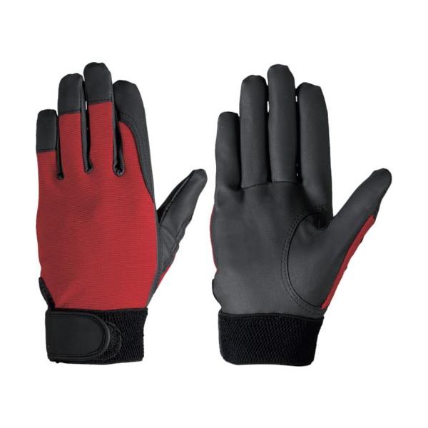 [特長]●ソフトな感触と伸縮性に富み、手先仕事に最適です。●通気性、透湿性にも優れています。[仕様]●色：レッド●サイズ：LL●全長(cm)：22.5●手のひら周り(cm)：20.0●中指長さ(cm)：9.0●厚さ(mm)：0.6●袖口：パ...