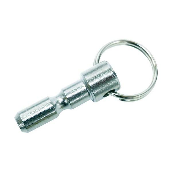 [特長]●六角シャンク以外の鍵や小物を、ソケットホルダーに収納できる様にするアダプターです。[仕様]●全長(mm)：42●幅(mm)：10●奥行(mm)：10●色：シルバー●二重リング付[材質／仕上]●炭素鋼[注意]●鉄工ドリルや下穴錐など...