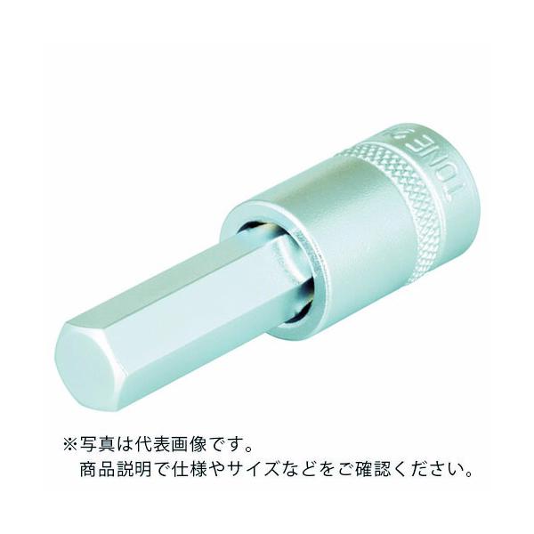 [特長]●ラチェットハンドルに差し込んで使用することにより、締め付けが素早く行えます。[仕様]●差込角(mm)：9.5●対辺寸法(mm)：2.5●ビット長さ(mm)：13●全長(mm)：40[材質／仕上]●構造用鋼