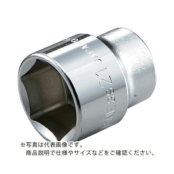 [特長]●スタンダードタイプの対辺6角形状です。●差し込み後、トルクをかけてもナメにくくなっています。[仕様]●差込角(mm)：9.5●対辺寸法(mm)：20●全長(mm)：32●対辺形状：6角●対辺(mm)：20[材質／仕上]●構造用鋼