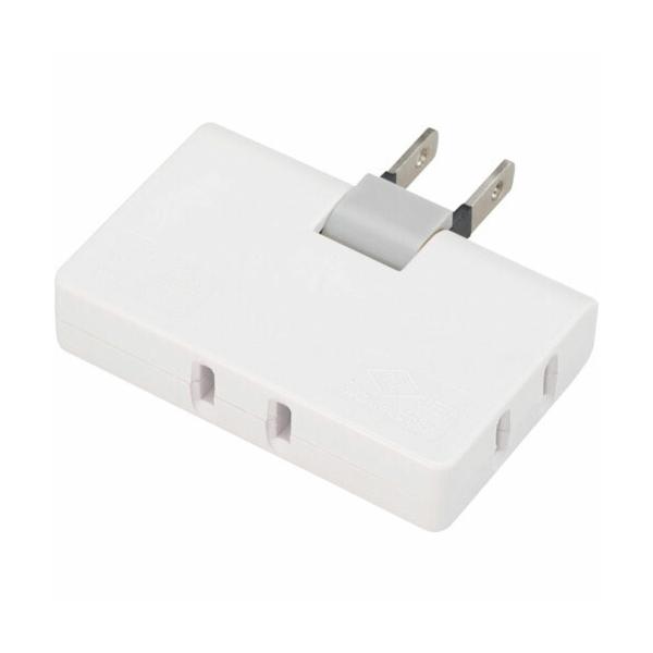 [特長]●3方向に電源を分配します。[仕様]●コンセント数：3個口●色：ホワイト●幅(mm)：67●奥行(mm)：15●高さ(mm)：45●定格電圧(V)：125●定格電流(A)：15●定格容量(W)：1500●プラグ形状：スイング●コンセ...