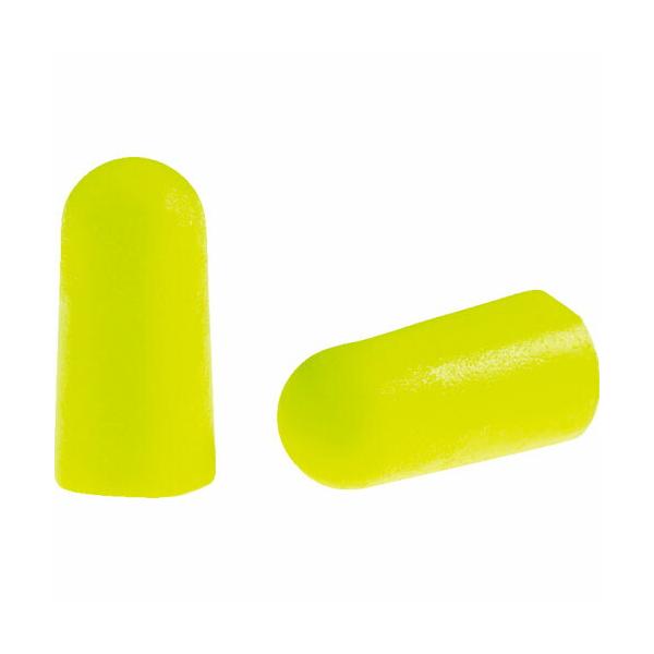 [特長]●装着確認がしやすい蛍光色です。●高い遮音性能です。[仕様]●コード：無●サイズ：フリー●NRR値(dB)：33●NRR値：33dB●ANSI S3.19-1974に基づく遮音性能[材質／仕上]●耳栓本体:ポリウレタン(PUR)[注...