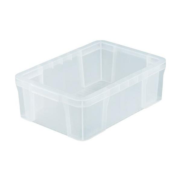 [特長]●フタをした状態でも外しても積み重ねが可能です。●軽量のため、持ち運びが容易です。●全面ベタ目の多目的通箱として、あらゆるシーンで汎用的に使用できます。[仕様]●容量(L)：7.2●色：透明●外形寸法(mm)間口：354●外形寸法(...