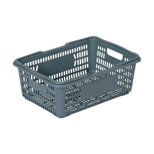 [特長]●買い物篭です。[仕様]●外形寸法(mm)幅：415●外形寸法(mm)奥行：299●外形寸法(mm)高さ：155●色：グレー●ネスティング高さ（mm）：26[材質／仕上]●ポリプロピレン(PP)