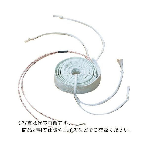 [特長]●リード線はガラス繊維絶縁タイプ（1m）丸端子付です。●高温度域での保温に使用できる柔軟性のあるヒーターです。●フレキシブルなテープ状電気ヒーターです。●端末処理不要の完成品ですから、加工の手間なくご使用いただけます。[仕様]●電源...