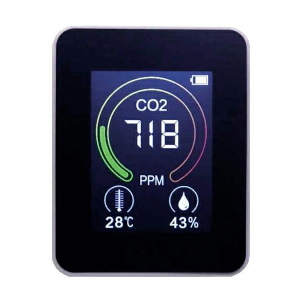 [特長]●4段階のカラーゾーン（過密：レッド、要換気：オレンジ、注意：イエロー、安全：グリーン）で状態を表示します。●満充電で約7時間使用可能です。●付属のMicro USB電源で連続使用が可能です。[仕様]●対象ガス：二酸化炭素●測定範囲...