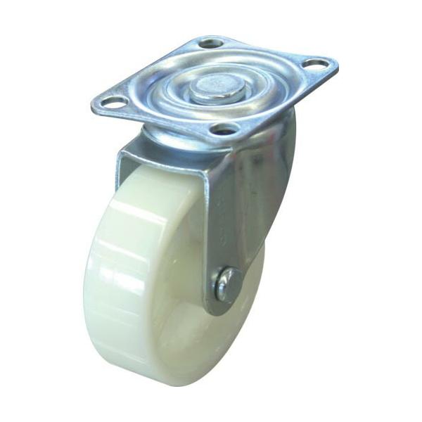 [特長]●ナイロン車輪の採用で耐摩耗性に優れ始動がスムーズです。[仕様]●車輪材質：ナイロン●キャスター径(mm)：75●取付ピッチ(mm)：55×28●取付座(mm)：70×58●取付ピッチX×Y(mm)：55×28●取付座A×B(mm)...