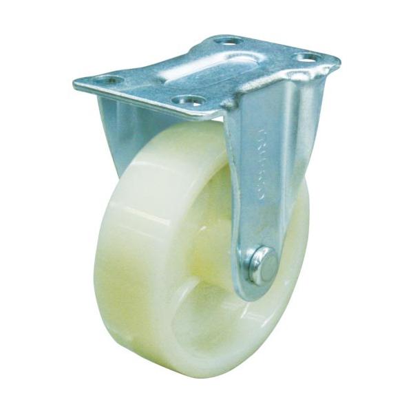 [特長]●ナイロン車輪の採用で耐摩耗性に優れ始動がスムーズです。[仕様]●車輪材質：ナイロン●許容荷重(daN)：80●許容荷重(kgf)：81.6●車輪径D(mm)：75●車輪幅(mm)：25●取付ピッチX(mm)：55●取付穴径P(mm...