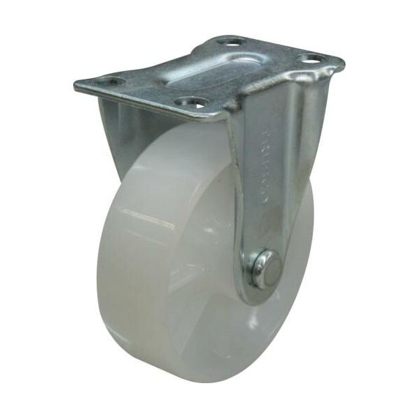 [特長]●帯電防止性ナイロン車輪の採用で静電気除去効果が得られます。[仕様]●車輪材質：導電性ナイロン(黒色)●許容荷重(daN)：60●許容荷重(kgf)：61.2●車輪径D(mm)：75●車輪幅(mm)：25.5●取付ピッチX(mm)：...