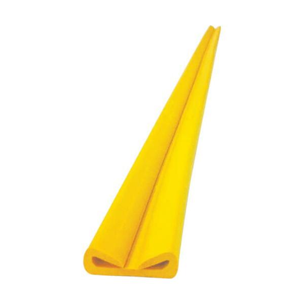 [特長]●荷台側面が平らな台車に簡単に貼り付けられる柔らかいクッションです。●衝突事故の衝撃緩和、安全対策としてご使用いただけます。[仕様]●色：イエロー●長さ(mm)：1000●幅(mm)：35●厚さ(mm)：14●厚さ：14mm●両面テ...