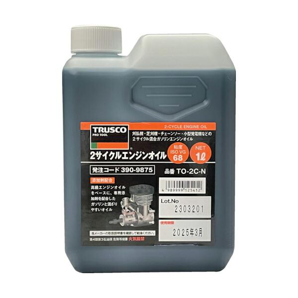 [特長]●高級エンジンオイルベース油に専用添加剤を配合した、混合ガソリン専用オイルです。[仕様]●色：緑●容量(L)：1●容量(ml)：1000●JIS規格品：JIS区分なし●容器：1Lボトル●原液量：1L●鉱油の種類：高度精製油●粘度：I...