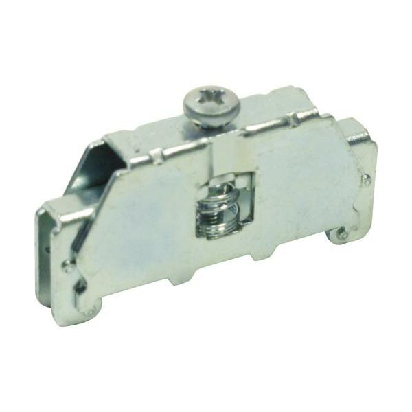 [特長]●止め金具のねじを押しワンタッチでDIN規格レールに取り付けが可能です。[仕様]●色：シルバー●長さ(mm)：45●幅(mm)：8●高さ(mm)：24●タイプ：レール上に装着した機器を固定する金具●適合中間板：PUW-10、PUW-...