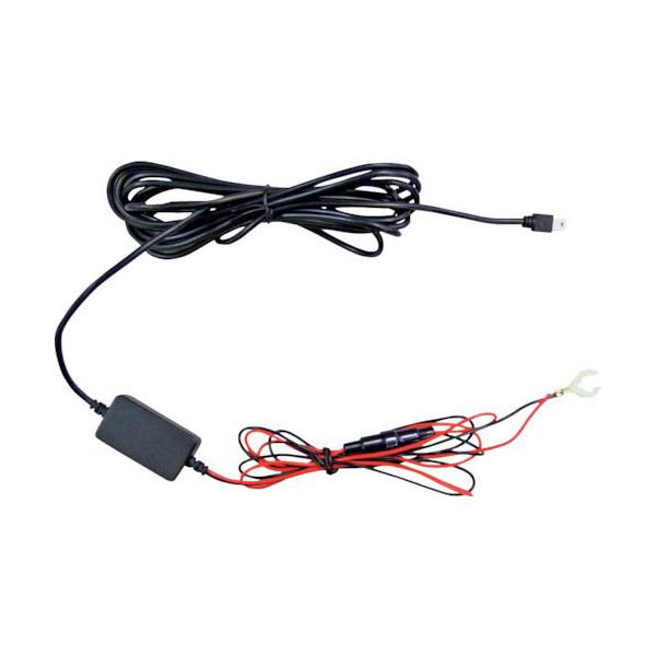 [特長]●車両のシガーソケットから電源を供給できない場合や、電源を裏取りしてケーブル類を綺麗に隠して取付をしたい場合に使用します。[仕様]●電源(V)：DC12/24●入力電圧(V)：DC5●ケーブル長(m)：4●ドライブレコーダー側の接続...