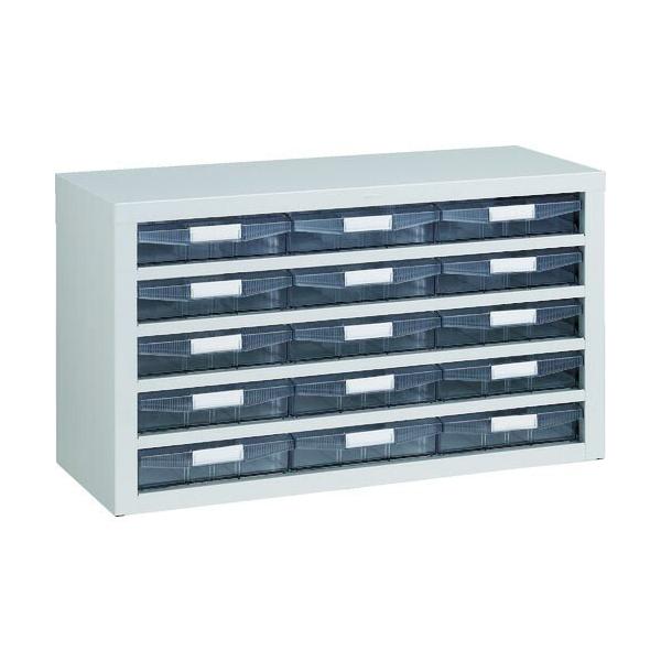 [特長]●引き出しは透明タイプで中身が見えて仕分けに便利です。●本体は引き出しの飛び出し防止機能付です。●横型タイプの部品管理ケースです。●奥行が307mmなので、作業台に置いて使用しても、作業面が広く取れます。[仕様]●間口(mm)：79...