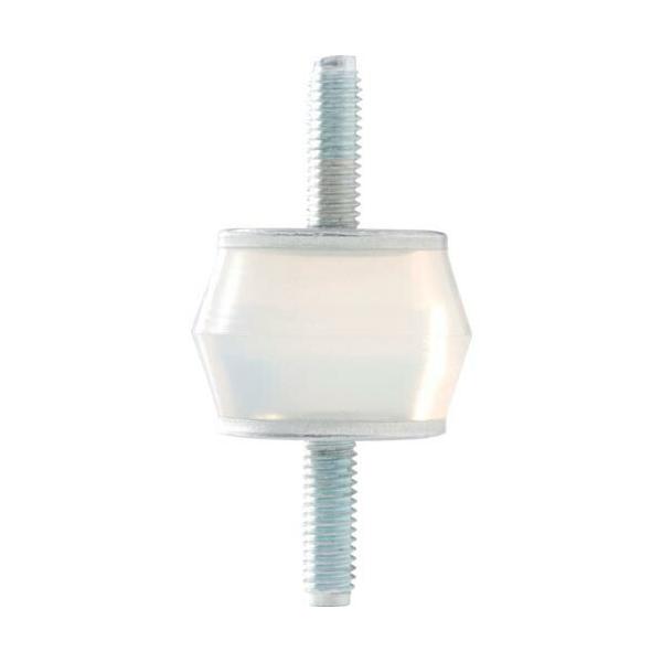 [特長]●固有振動数が低く設計されているため、低周波数域の防振が可能です。●上下面にボルトが一体成型されたタイプです。●4点支持で1.6〜100kgの機器を防振します。[仕様]●適正荷重(kg)：5.5〜8.5●外形寸法(mm)：24・30...