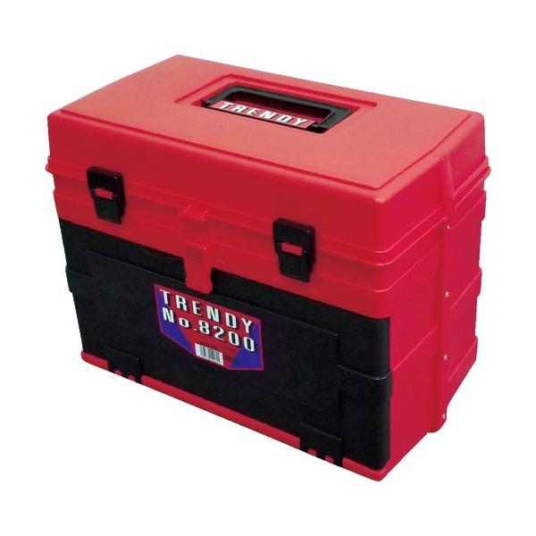 [特長]●3段引き出し式ツールボックスです。●上段にも大容量のフリー収納スペースがあります。[仕様]●色：レッド●外形寸法(mm)間口：420●外形寸法(mm)奥行：245●外形寸法(mm)高さ：326●有効内寸(mm)間口：377●有効内...