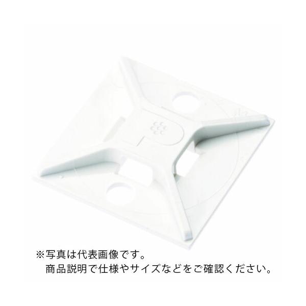 [特長]●束線を結束バンドを利用して効率よく固定できます。●接着剤とM3ねじにて固定が可能です。[仕様]●色：白●縦(mm)：25.4●横(mm)：25.4●高さ(mm)：4.2●使用結束バンド幅(mm)：2.3〜4.8●ねじ穴径(mm)：...