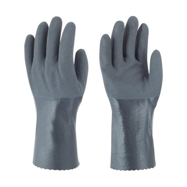[特長]●ニトリルゴム製で、耐油性・耐摩耗性・突き刺しに強さを発揮します。●全長が長く、袖口の汚れを防ぎます。●細かな凹凸の特殊すべり止め加工（マイクロフィニッシュ［［Ｒ上］］）が、水や油から滑りにくくします。[仕様]●色：グレー●サイズ：...