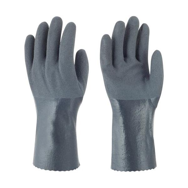 [特長]●ニトリルゴム製で、耐油性・耐摩耗性・突き刺しに強さを発揮します。●全長が長く、袖口の汚れを防ぎます。●細かな凹凸の特殊すべり止め加工（マイクロフィニッシュ［［Ｒ上］］）が、水や油から滑りにくくします。[仕様]●色：グレー●サイズ：...