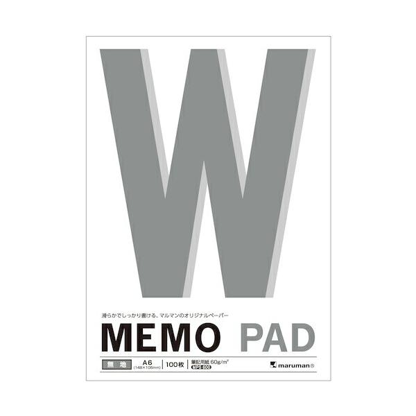 [特長]●軽くて薄い用紙は学生から社会人まで、携行にも最適です。[仕様]●用紙サイズ：A6●Ａ６サイズ　メモパッド　無地