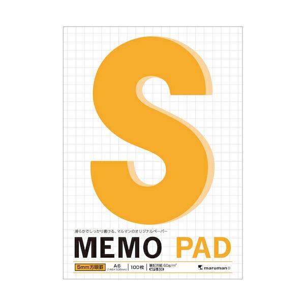 [特長]●軽くて薄い用紙は学生から社会人まで、携行にも最適です。[仕様]●用紙サイズ：A6●Ａ６サイズ　メモパッド　５ＭＭ方眼罫