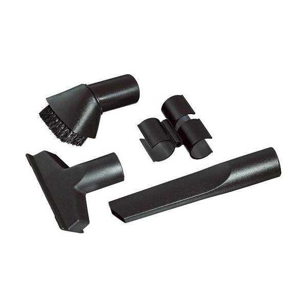 [特長]●業務用掃除機（乾湿両用）用オプションパーツです。●コーナーノズル、サクションブラシ、ハンドノズル、ホルダーの４点セットです。[仕様]●品名：ノズルセット●適合機種：TKC-1200●パイプ直径：32mm[セット内容／付属品]●コー...