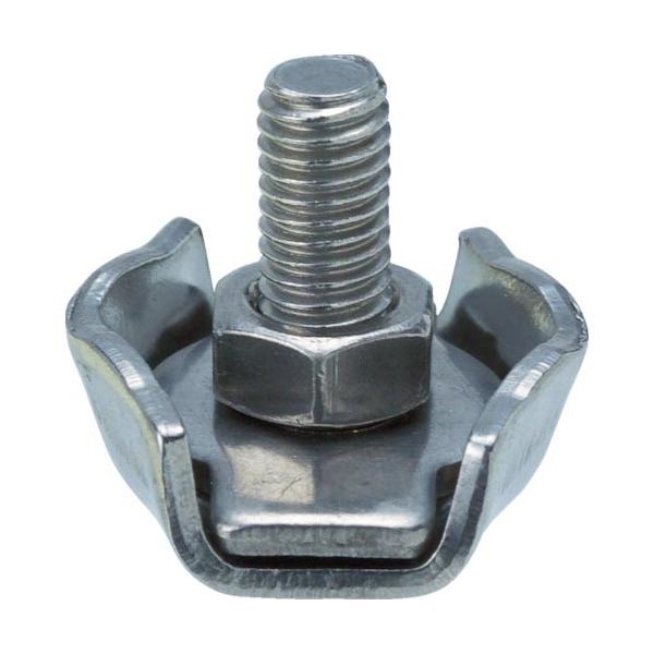 [特長]●ワイヤを現場加工できます。[仕様]●適合ロープ径(mm)：1.5●ねじ径：M4●L(mm)：15●W(mm)：11.5[材質／仕上]●ステンレス（SUS304）