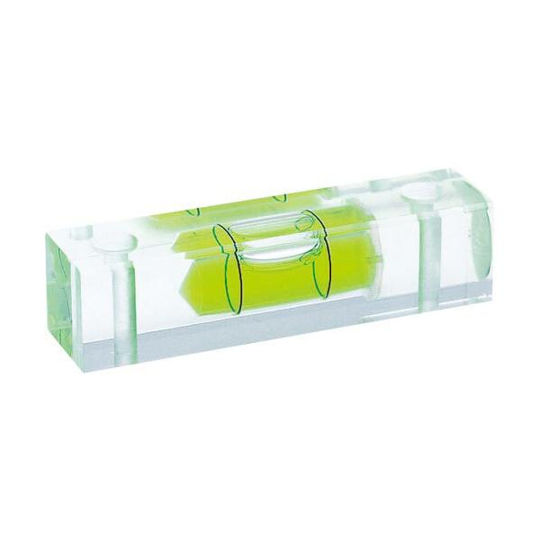 [特長]●アクリル削り出し加工により精度が優れています。●取付穴付です。[仕様]●長さ(mm)：25●高さ(mm)：8●厚さ(mm)：8●マグネット：なし●精度：1.33mm/m=0.0764°●感度：91'/2mm[材質／仕上]●本体：ア...