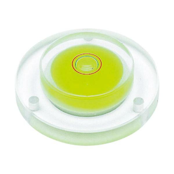 [特長]●機械、機器への取り付けに最適です。●取付穴付です。[仕様]●高さ(mm)：7●マグネット：なし●精度：1.33mm/m=0.0764°●感度：91'/2mm●直径(mm)：12[材質／仕上]●本体：アクリル樹脂（PMMA)●気泡管...