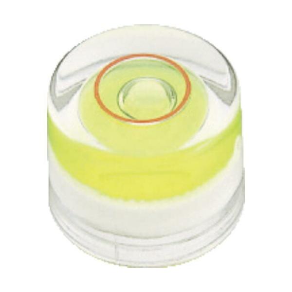 [特長]●機械、機器への取り付けに最適です。[仕様]●高さ(mm)：8.5●マグネット：なし●感度：0.50mm/m=0.0286°●直径(mm)：25[材質／仕上]●本体：アクリル樹脂（PMMA）●気泡管：アクリル樹脂(PMMA)