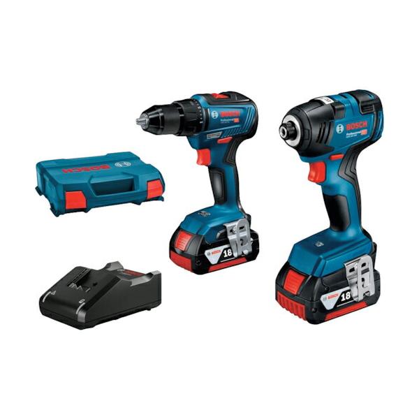 [特長]●200Nmハイパワーインパクトと振動ドライバードリルのお得な18Vコードレスセットです。[仕様]●最大締付トルク(N・m)：200●バッテリー容量(Ah)：4●充電時間(分)：65●バッテリー電圧(V)：18●定格電圧：DC18V...