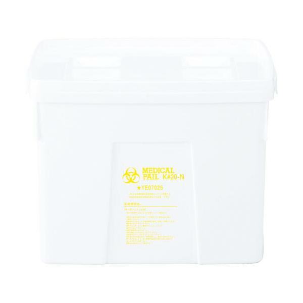 [特長]●感染性廃棄物処理容器です。●水漏れをシャットアウトする安全設計です。●焼却時に有毒ガスが発生しないので、安心です。[仕様]●色：ホワイト●外形寸法(mm)奥行：320●外形寸法(mm)高さ：354●外形寸法(mm)幅：471●形状...