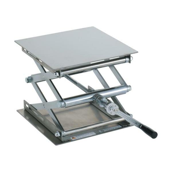 [特長]●フレームを太くしており、横揺れやがたつきが少なく安定した昇降ができます。●ラチェットハンドルは回転グリップ付のため、より速い昇降移動ができます。●天板と底板サイズが違うので、向きを逆にして使用できます。（99-1620-52、99...