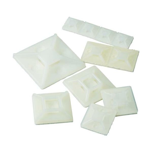 [特長]●裏面に粘着シートがついており、電線やケーブルをケーブルタイを使用して壁や天井に固定します。●２連式です（簡単に分離できます）。[仕様]●縦(mm)：19.5●横(mm)：19.5●高さ(mm)：3.9●使用結束バンド幅(mm)：〜...