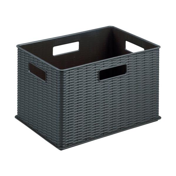 [特長]●ラタン（籐）のバスケットを思わせるデザインで、オフィスや事務所などでの小物収納にぴったりです。●A4ファイルの収納が可能です。●一般的なカラーボックス(棚内寸:約390×275×275mm)にぴったり収まります。[仕様]●容量(L...