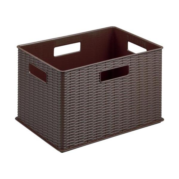 [特長]●ラタン（籐）のバスケットを思わせるデザインで、オフィスや事務所などでの小物収納にぴったりです。●A4ファイルの収納が可能です。●一般的なカラーボックス(棚内寸:約390×275×275mm)にぴったり収まります。[仕様]●容量(L...