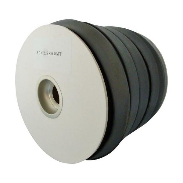 [特長]●チューブ再生品と違い日光・オゾンに強く屋外での使用に最適です。●適度な伸縮性を生かし、ロープとバンドの両方の役割を果たす平ゴムロープです。●製品のエッジに丸みを持たせ亀裂に対する不安を軽減しています。[仕様]●色：黒●幅(mm)：...