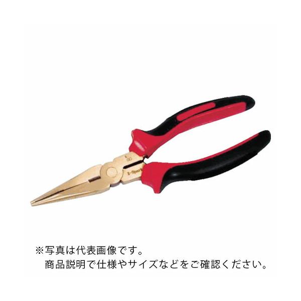 [特長]●摩擦や衝撃を加えても火花が出ない工具です。●無発火性の他、非磁性や耐蝕性にも優れています。[仕様]●切断能力(mm)鉄線：1.3●切断能力(mm)銅線：1.5●全長(mm)：215●米国認定機関　FM Approvals認定取得品...